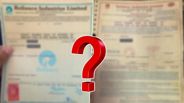 Found Old Share Certificate in Physical Form? Know How To Check if You ...