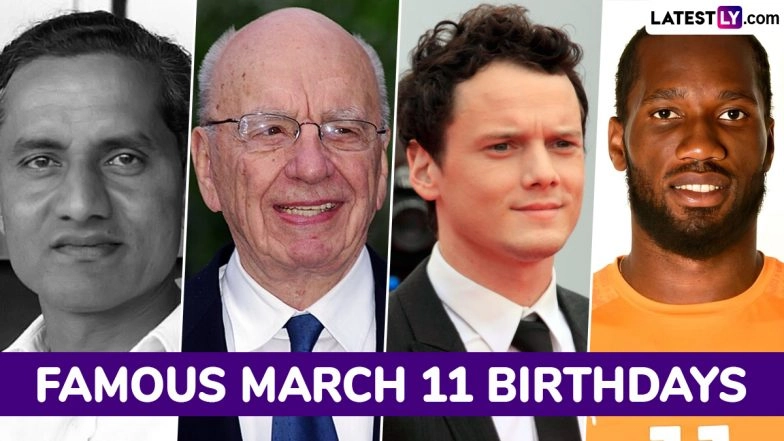Famous Birthdays on March 11: Vijay Hazare, Rupert Murdoch, Anton Yelchin and Didier Drogba ...
