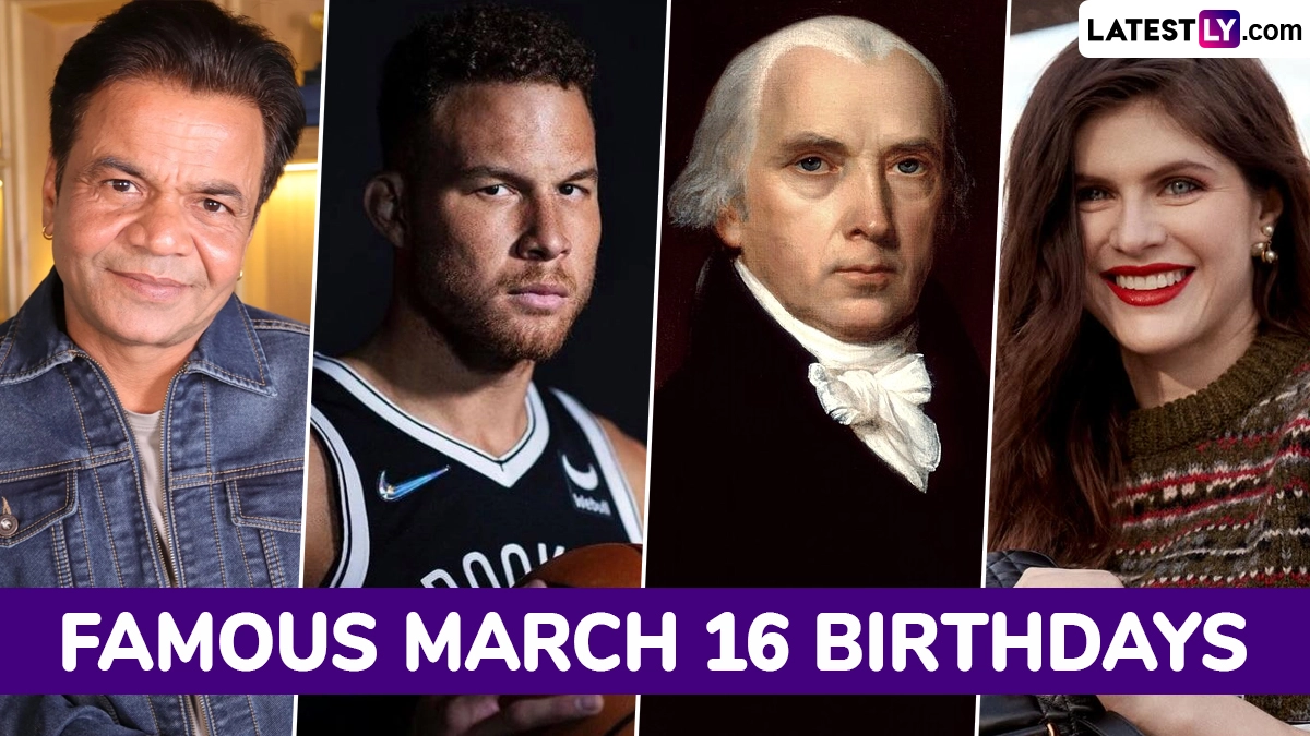 Lifestyle News | Famous March 16 Birthdays and Birth Anniversaries ...