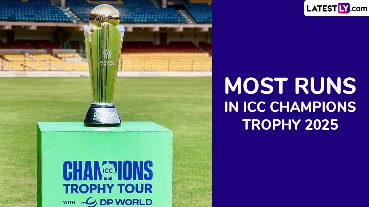 Usfijitimes | Most Runs in ICC Champions Trophy 2025: Get Updated List ...