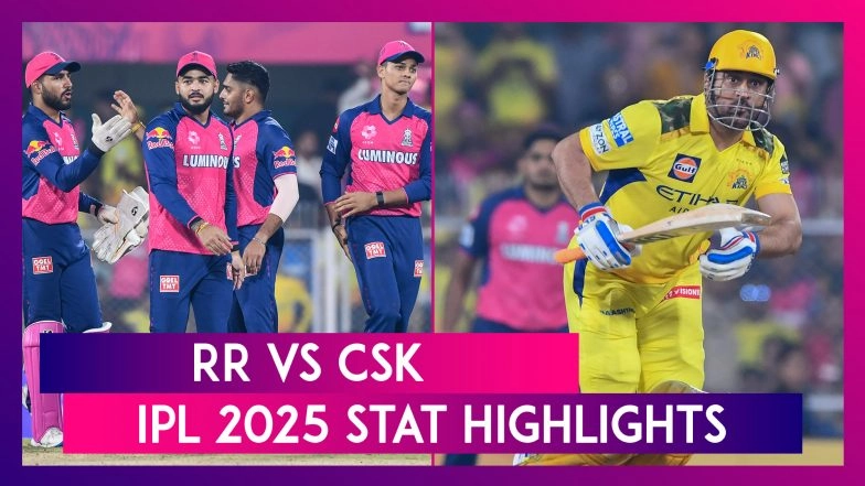 RR vs CSK IPL 2025 Stat Highlights: Nitish Rana, Wanindu Hasaranga Help Rajasthan Royals ...