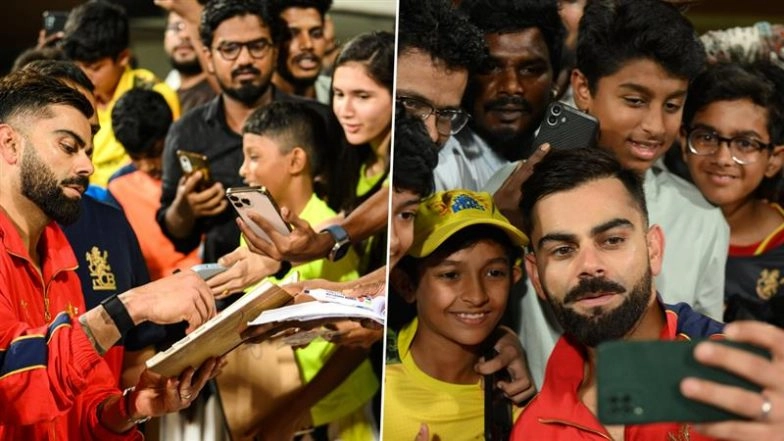 Virat Kohli Signs Autographs, Takes Selfie With Fans in Chennai Ahead ...