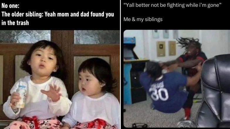 Siblings Day 2025 Funny Memes and Jokes: When Sibling Rivalry Meets Laughter! Hilarious Meme ...