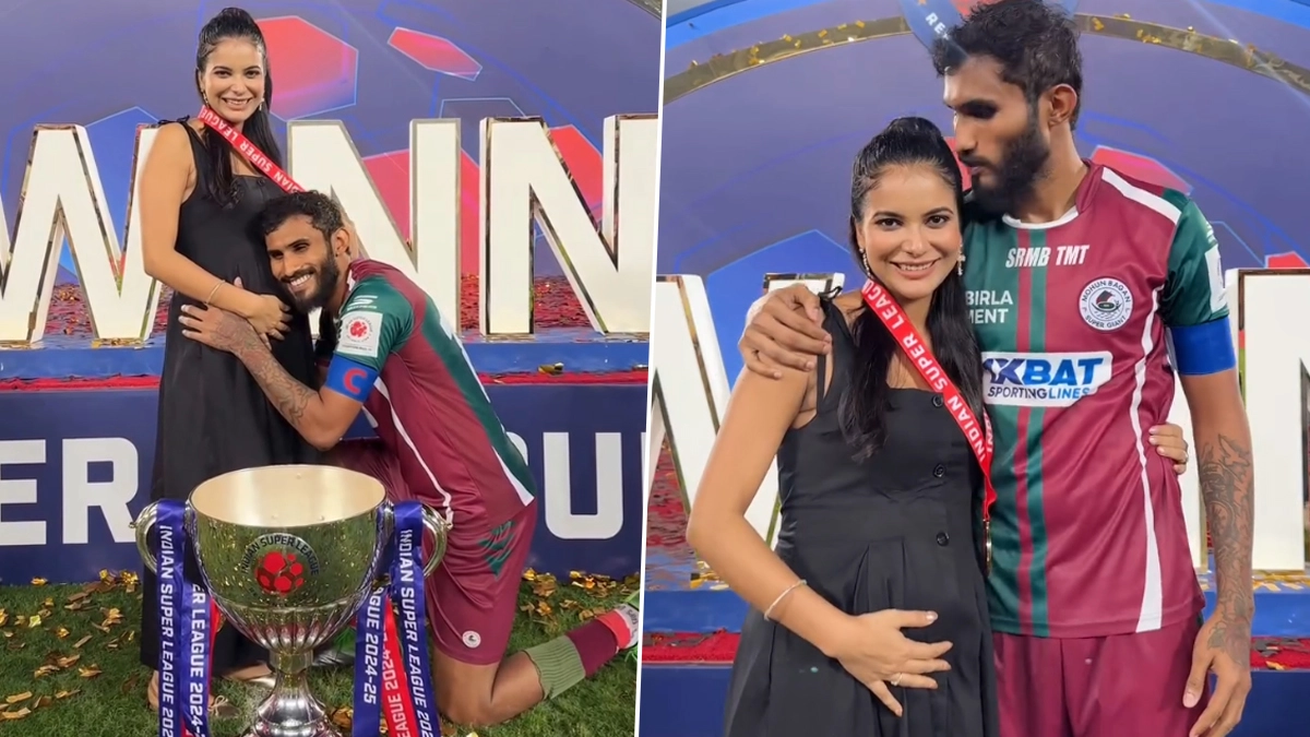 Football News | Subhasish Bose and Wife Kasturi Chhetri Reveal Pregnancy After MBSG’s ISL 2024 ...