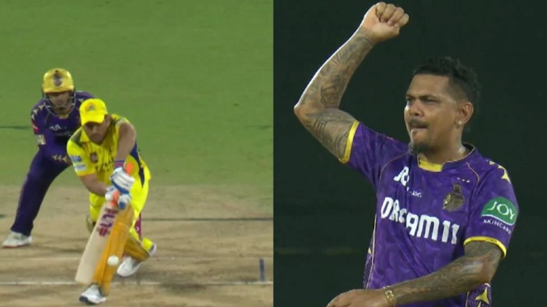 MS Dhoni Wicket Video: Watch Sunil Narine Dismiss Chennai Super Kings Captain For Just One ...