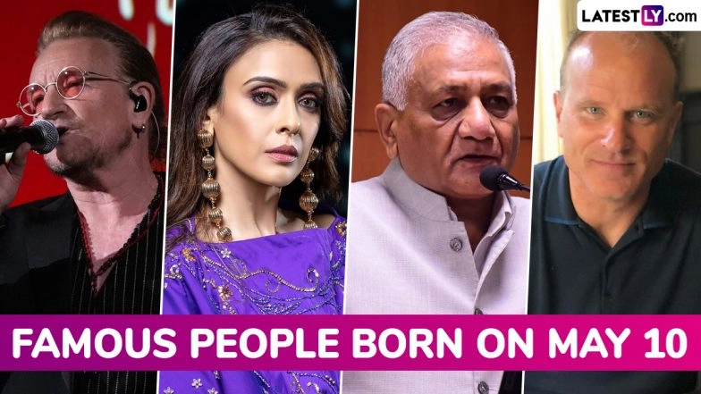 Famous Birthdays on May 10: Bono, Hrishitaa Bhatt, VK Singh and Dennis ...