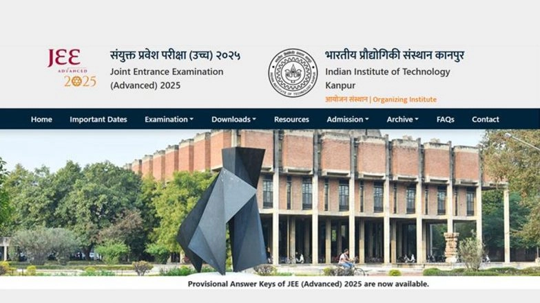 JEE Advanced 2025 Answer Key Out at jeeadv.ac.in: IIT Kanpur Releases Provisional Answer Key of ...