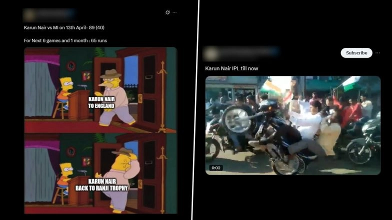 Karun Nair Funny Memes Go Viral After Delhi Capitals Batter Gets ...