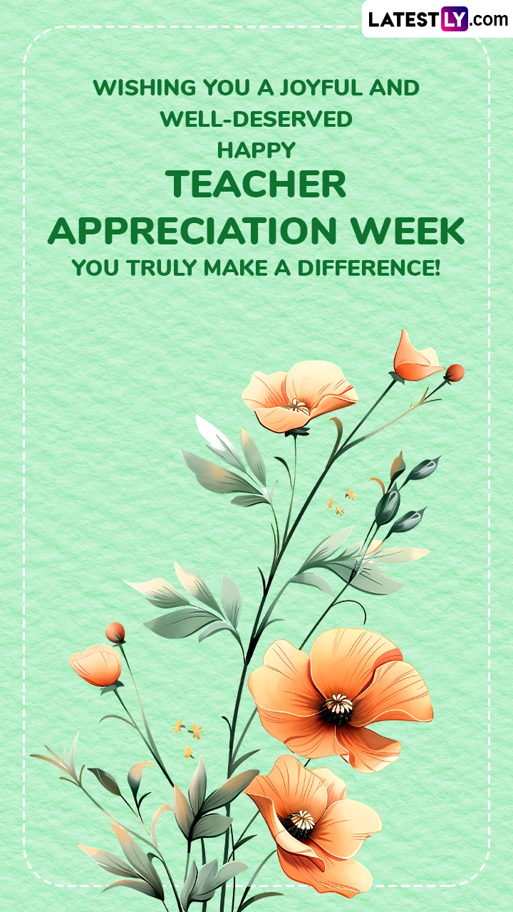 Happy Teacher Appreciation Week 2025 Messages and Wishes To Celebrate ...
