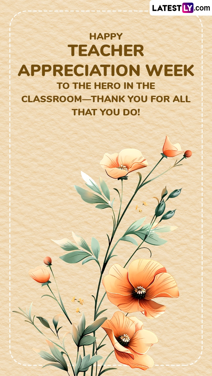 Happy Teacher Appreciation Week 2025 Messages and Wishes To Celebrate ...