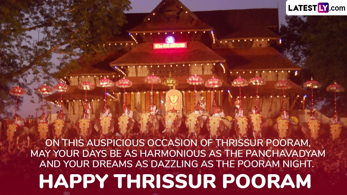 Thrissur Pooram Wishes | Thrissur Pooram 2025 Greetings, Wishes, Images and HD Wallpapers To ...