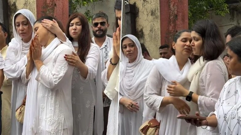 Mannara Chopra Breaks Down, Hugs Sister Mitali Handa at Father Raman ...