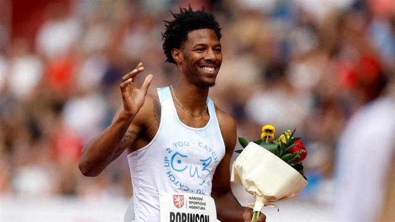 Who is Chris Robinson? Know All About 24-Year-Old USA Sprinter Who Won ...