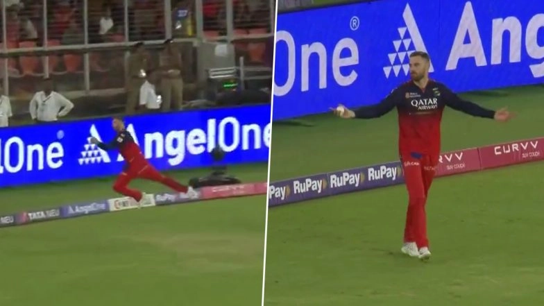 Phil Salt Takes Magnificent Juggling Catch at Boundary Ropes To Dismiss Priyansh Arya During RCB ...