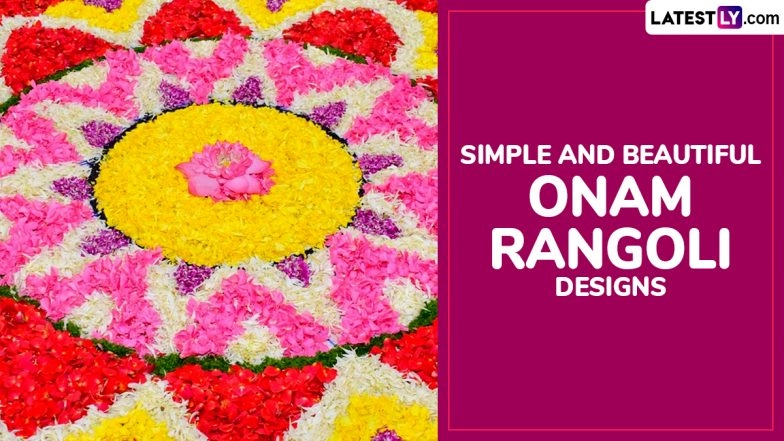 Onam 2025 Rangoli Designs and Onam Pookalam Design Outline Videos ...