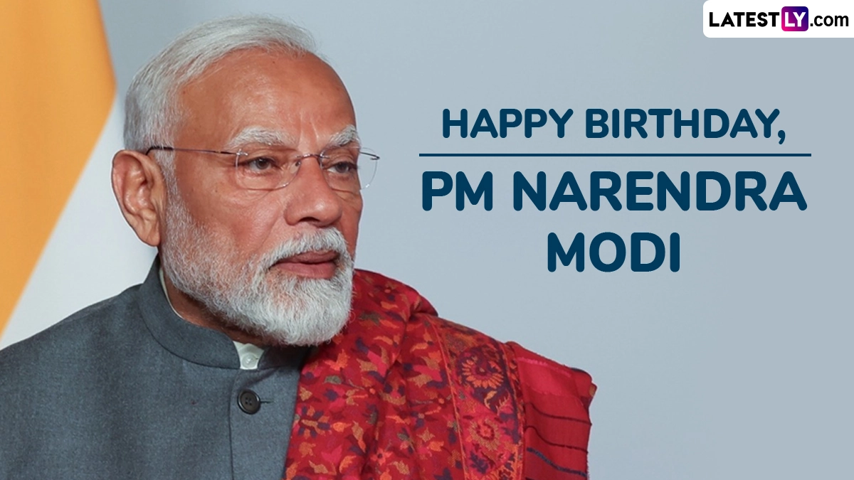 Narendra Modi Birthday Wishes and Images: Celebrate Indian PM Narendra Modi’s 75th Birthday on ...