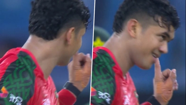 Taskin Ahmed Gestures 'Not Again' to Mohammad Nawaz After Pakistan All ...