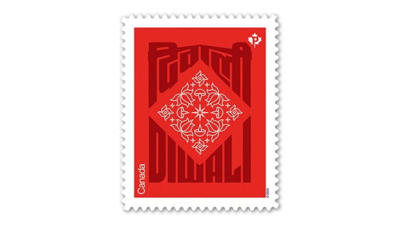 ‘Diwali Stamp’: Canada Post Unveils Stamp Featuring Rangoli Design to ...