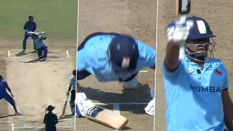 Sarfaraz Khan Brings Out Push-Up Celebration After Slamming Fastest ...