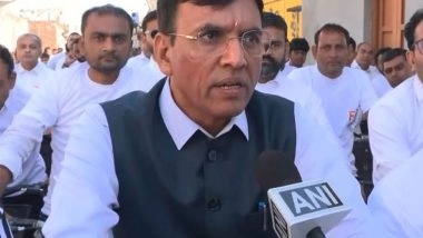 Sports News | Mansukh Mandaviya Cycles in Hanol Village as Part Fit ...