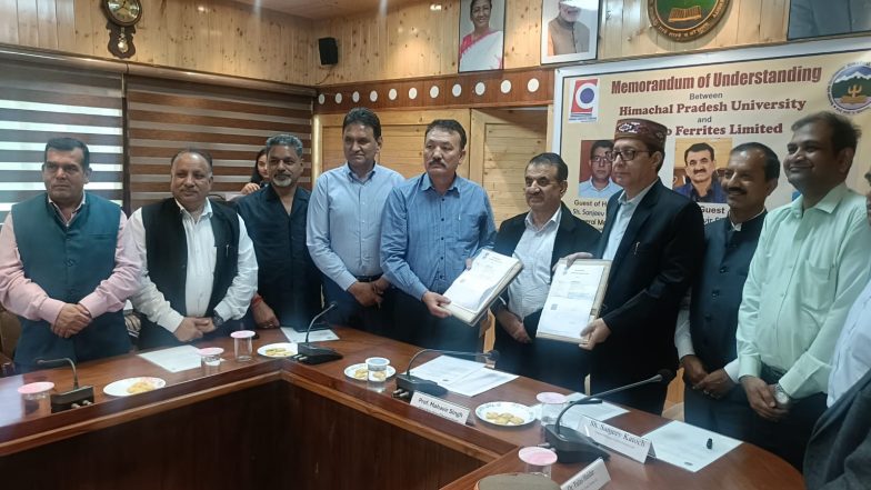 India News | HPU Signs MoU with Cosmo Ferrites for Green Energy ...