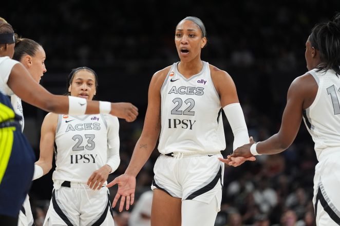 Aces' A'ja Wilson Breaks WNBA Record with Her 5th Game Scoring at Least ...