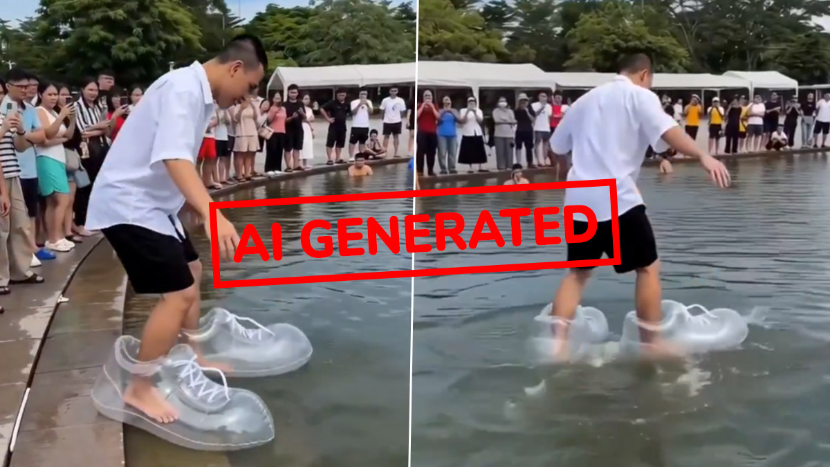 Did China Invent Shoes That Allow People To Walk on Water? Fact Check ...